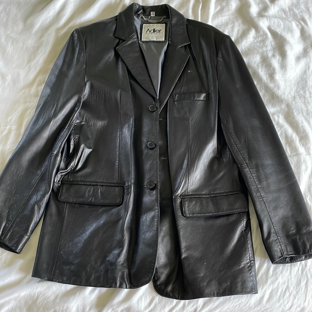 Adler Authentic, 100% Real Leather Jacket, Men’s 44, … - Gem